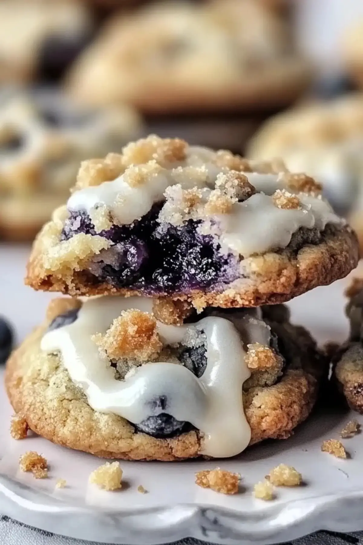 Blueberry Muffin Cookies with Streusel Topping - A Bakery-Worthy Treat ...