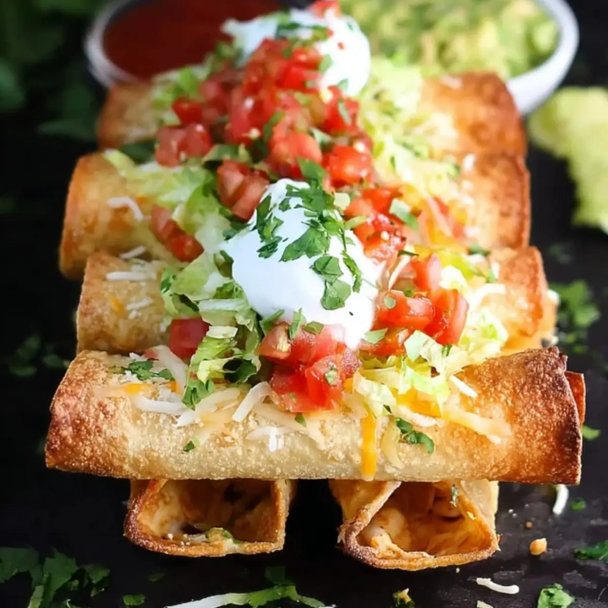 Easy Baked Chicken Taquitos Recipe - Superb Recipe