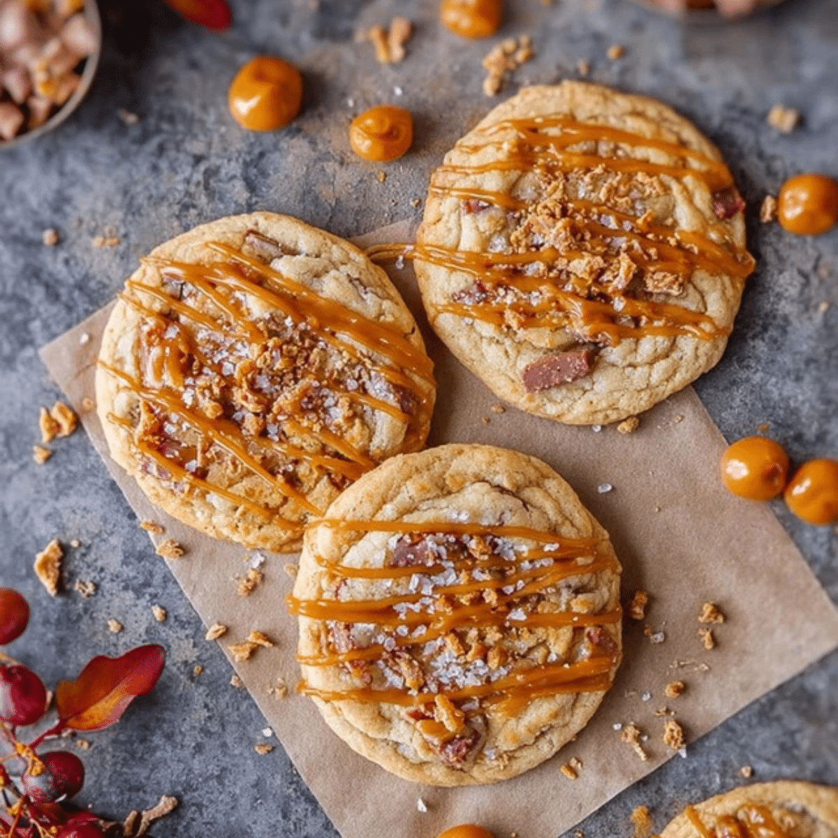 Salted Caramel Toffee Cookies: A Fall Favorite - Superb Recipe