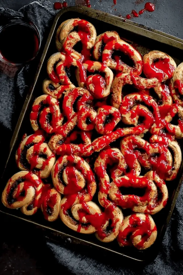 Bloody Guts Cinnamon Rolls: A Spooky Halloween Breakfast Treat - Superb ...