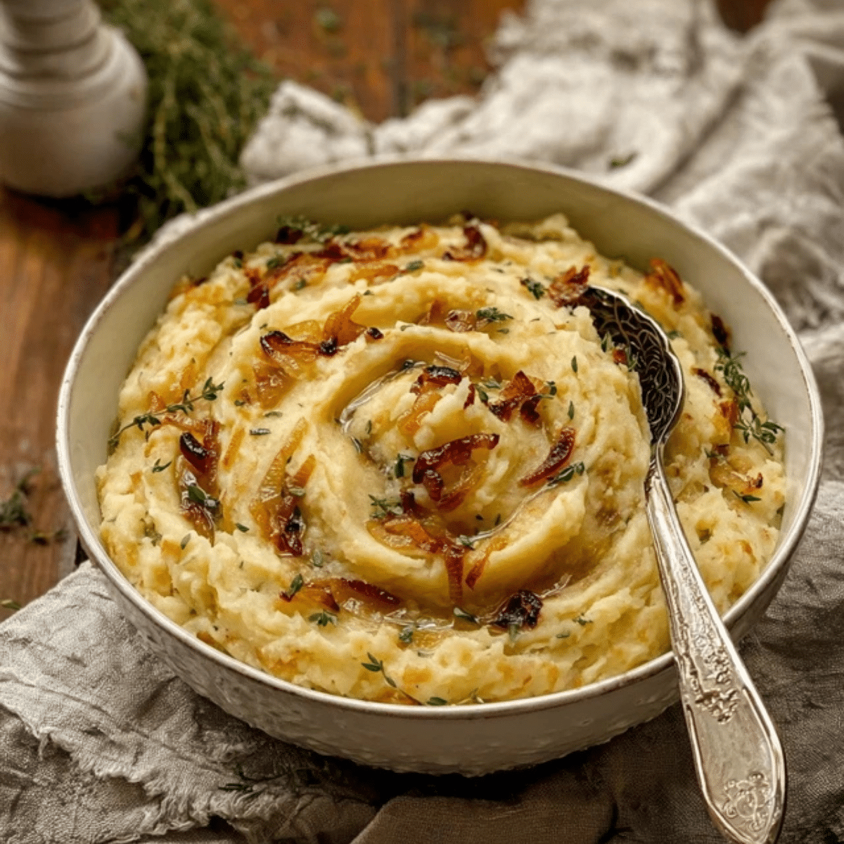 Vegan Caramelized Onion Mashed Potatoes - Superb Recipe