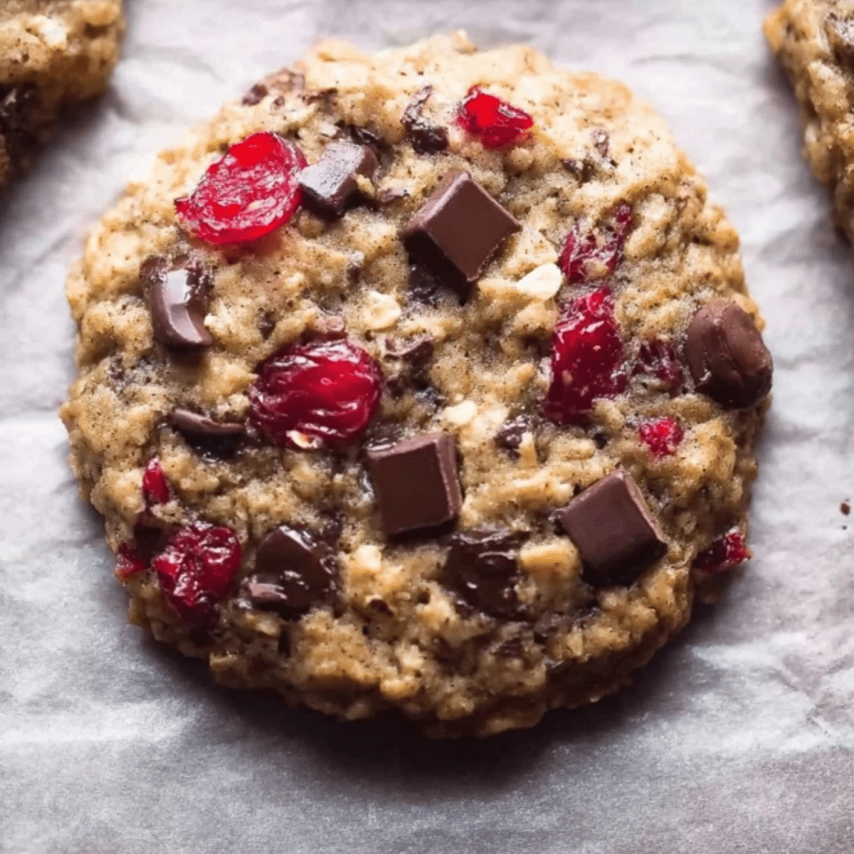 Dark Chocolate Cranberry Oatmeal Cookies Recipe - Superb Recipe