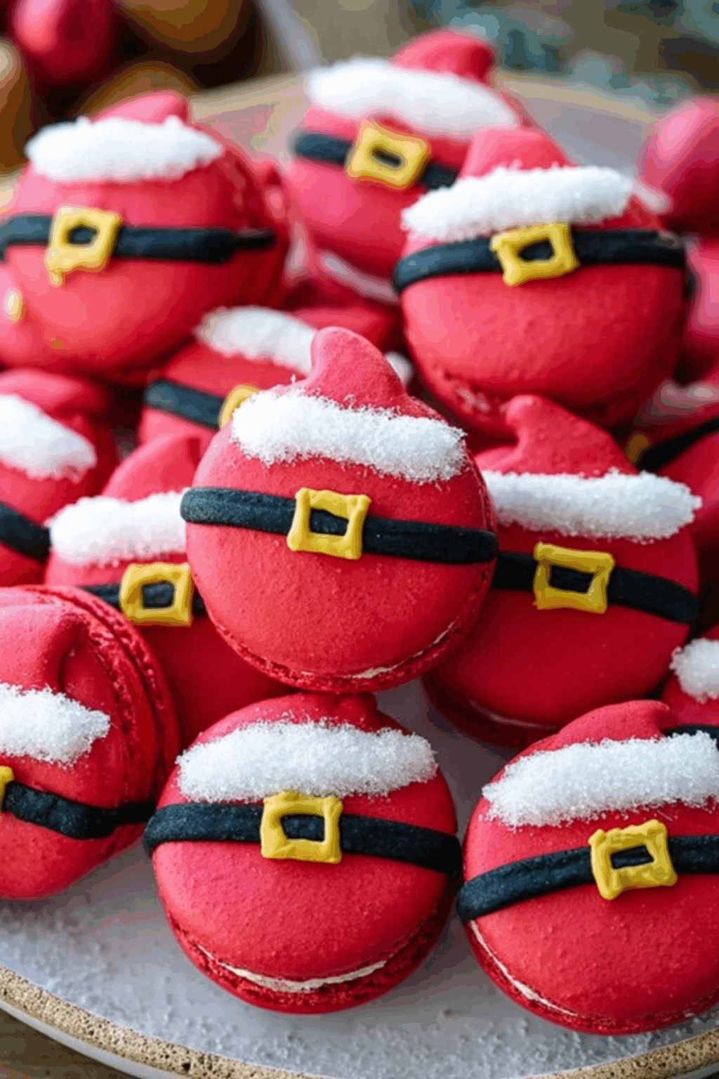 Santa Claus Macarons: A Festive Delight for the Holidays - Superb Recipe