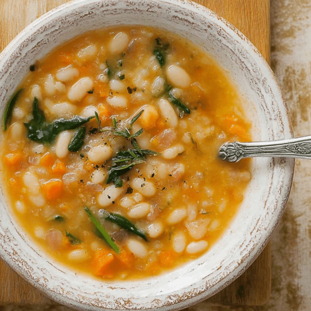 White Bean Soup: A Cozy, Vegan Comfort Food - Superb Recipe