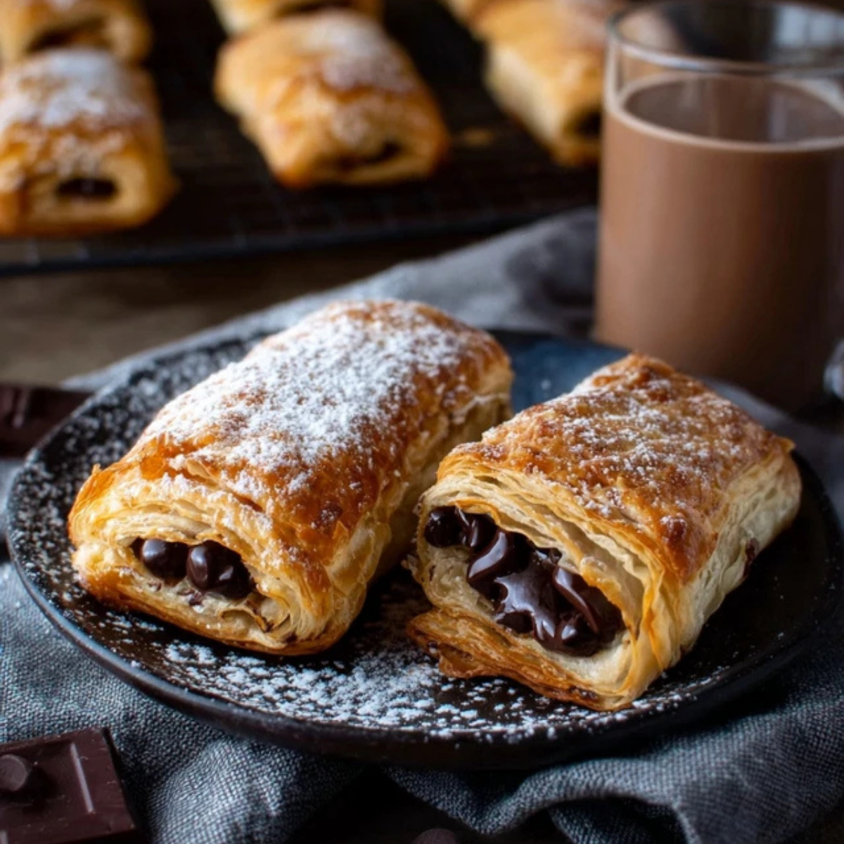 Chocolate Puff Pastry – Easy 3-Ingredient Dessert - Superb Recipe