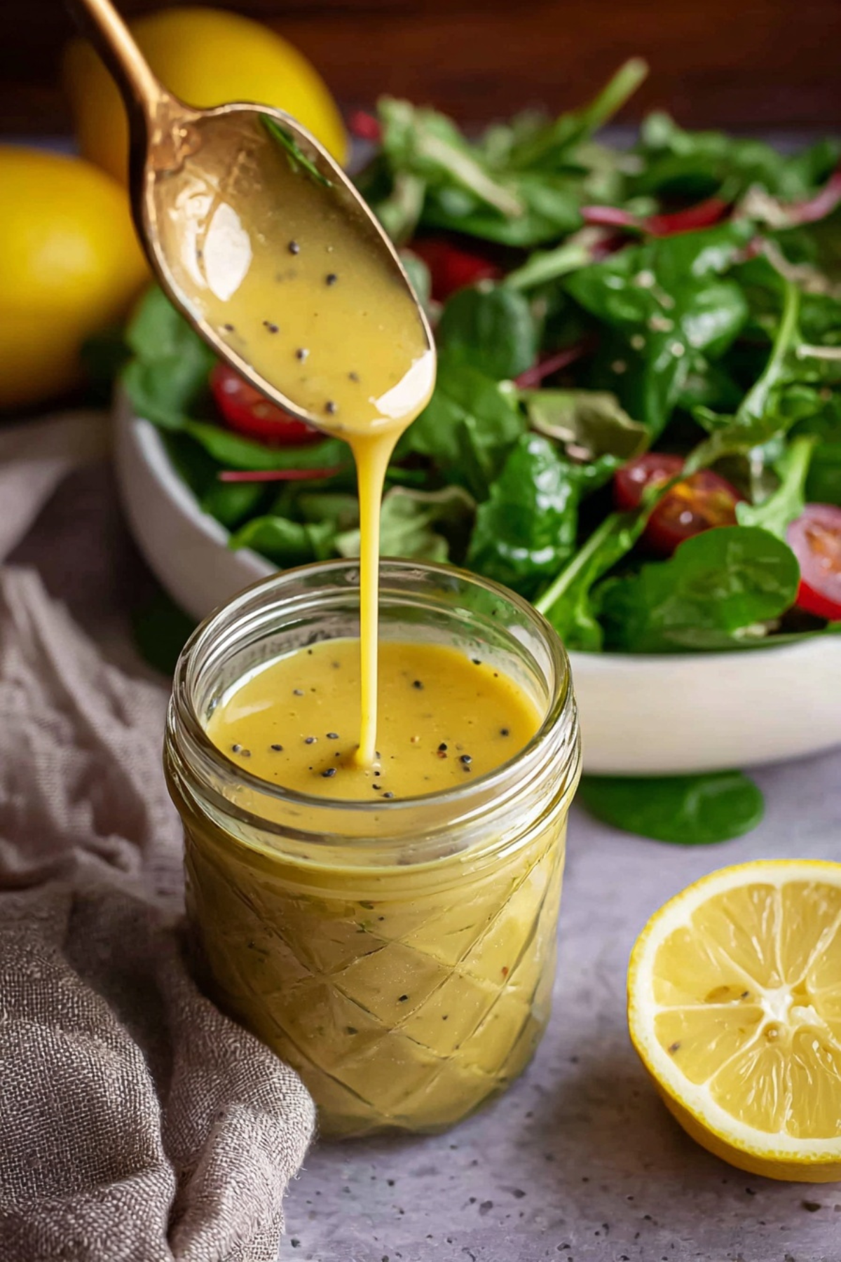 Honey Lemon Vinaigrette Salad Dressing Recipe - Superb Recipe