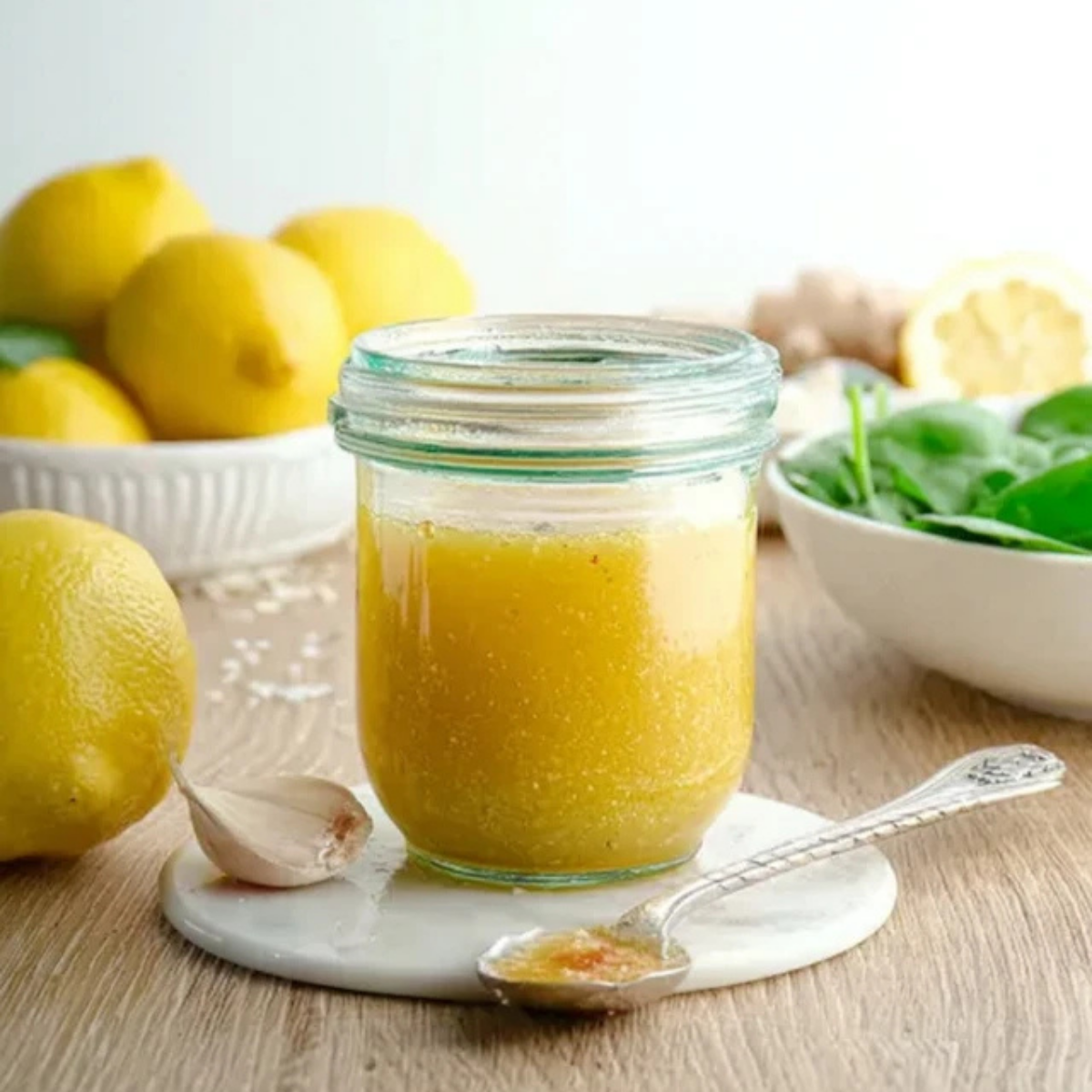 Lemon Garlic Vinaigrette Dressing Recipe - Superb Recipe
