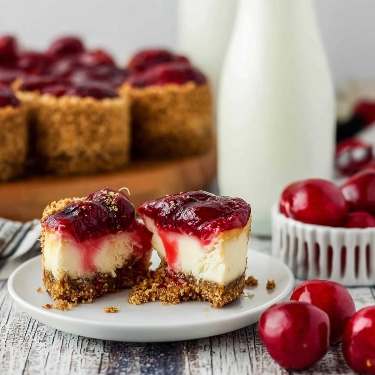 Mini Cherry Cheesecakes Recipe: Bite-Sized Dessert Perfection - Superb ...