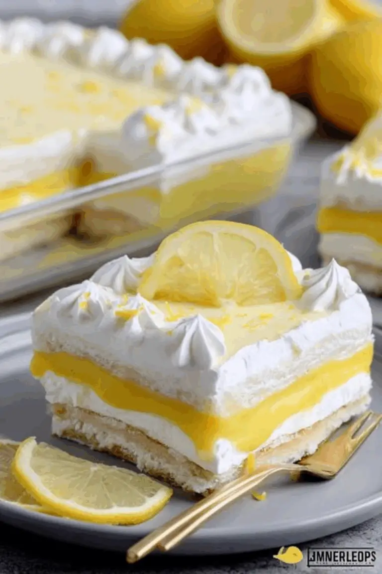 Lemon Lush: A Creamy, Refreshing No-Bake Dessert Perfect for Summer ...
