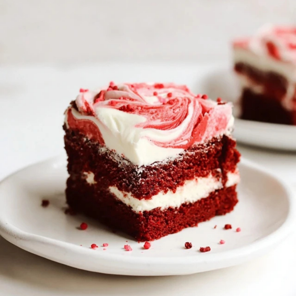 Red Velvet Cheesecake Swirl Cake - Superb Recipe